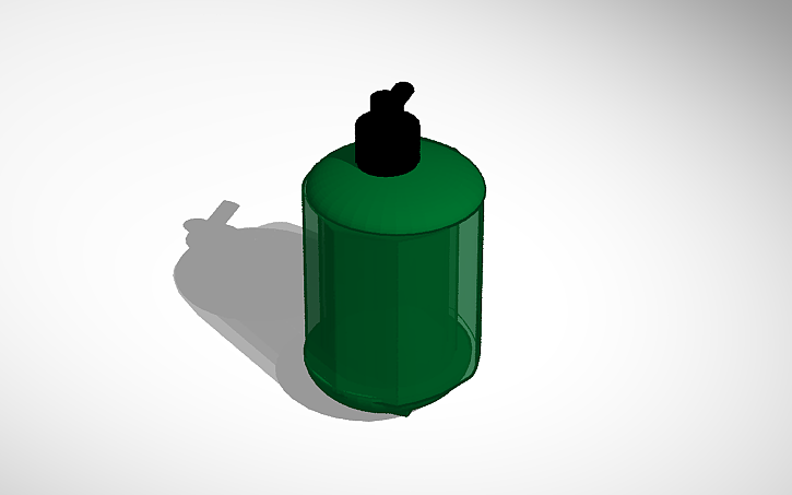 3D design hand sanitizer - Tinkercad