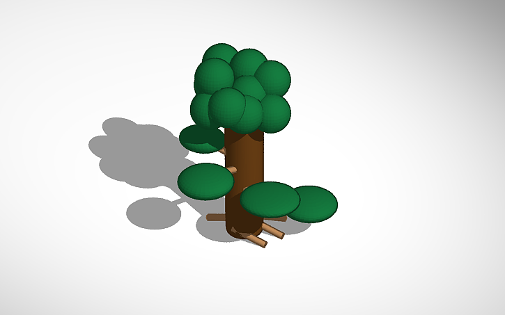 3D design big tree - Tinkercad
