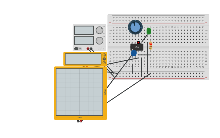 Circuit design 21910170_blinking circuit - Tinkercad