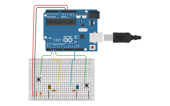 Circuit design Buttons Introduction | Tinkercad