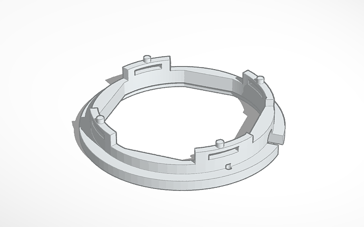 3D design VH31 - v5 - Seiko NH Dial Feet - Tinkercad