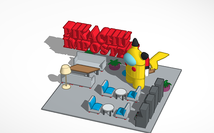 3D design Pikachu Imposter - Tinkercad