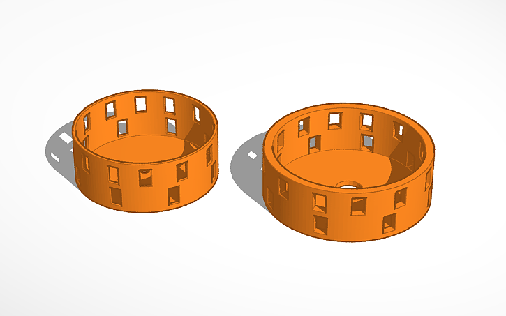 3D design 8/12 port siren - Tinkercad
