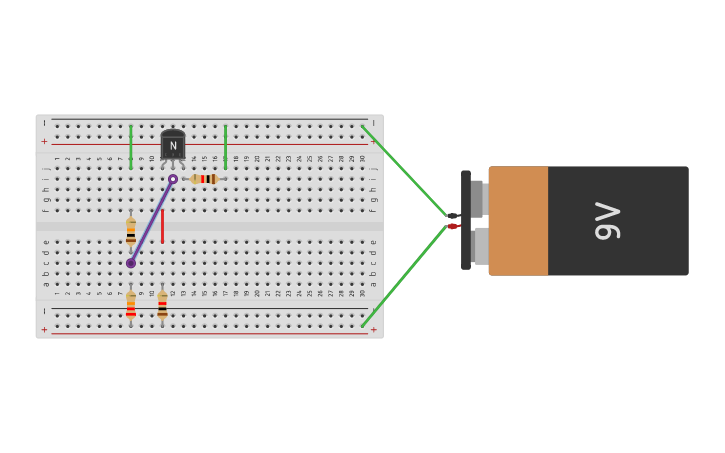 Circuit design VDB - Tinkercad