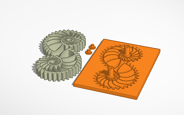 3D design Nautilus Gear Fidget Toy - Tinkercad