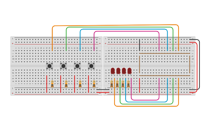 Circuit design LockDownLamp MVP2 ESP32 - Tinkercad