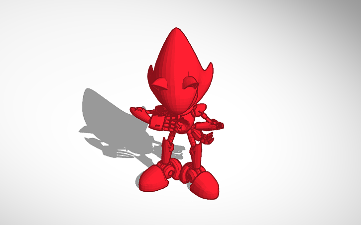 3d Design Metal Sonic Tinkercad 