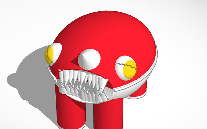 3D design A little monster (From the Little Runmo video) - Tinkercad