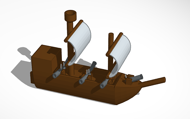 3D design ship - Tinkercad