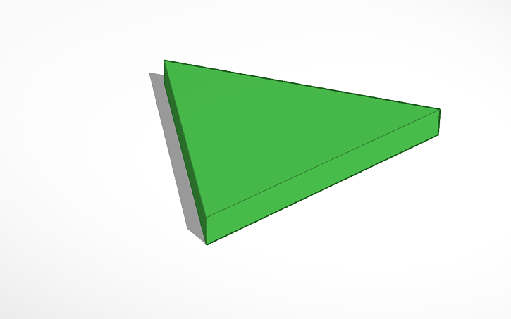3D design Equilateral Triangle - Tinkercad