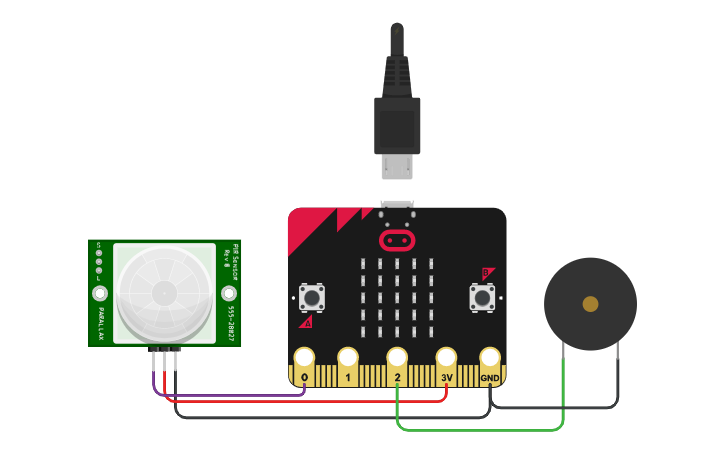 Circuit Design Ejercicio Sensor Pir Tinkercad