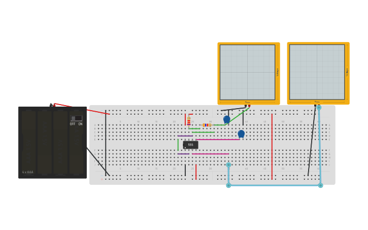 Circuit design 555 Timer - Tinkercad