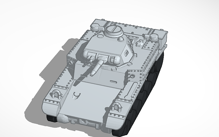 3D design Panzer III Hase - Tinkercad