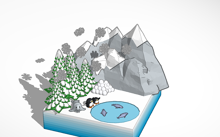 3D design Snow - Tinkercad