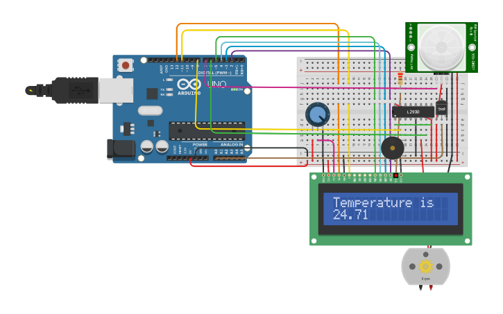 Circuit Design Home Automation System Tinkercad
