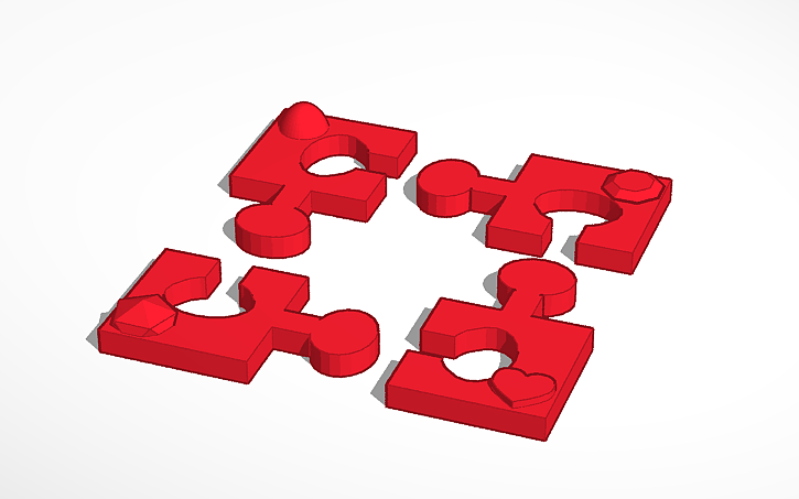 3D design Puzzle!! - Tinkercad