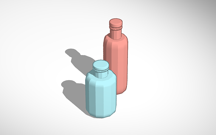 3D design Botellas - Tinkercad