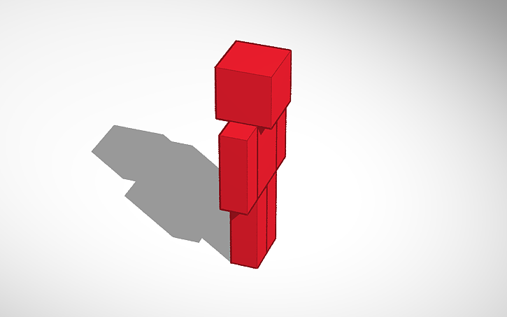 3D design minecraft player - Tinkercad