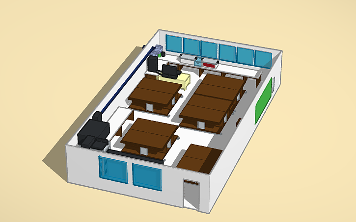 3D design Hellman-Hall - Tinkercad