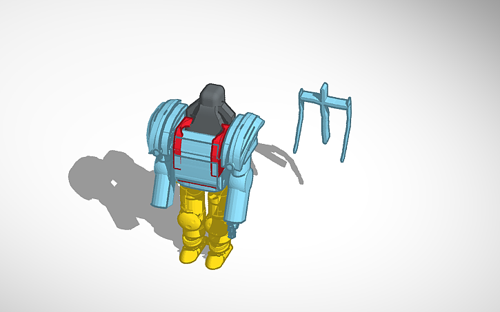 3D design excavator fallout read discripion | Tinkercad
