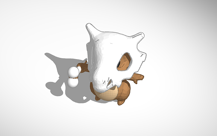3D design CUBONE KAWAII - Tinkercad