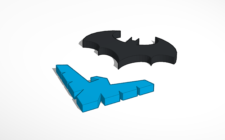 3D design the Bat and the bird | Tinkercad