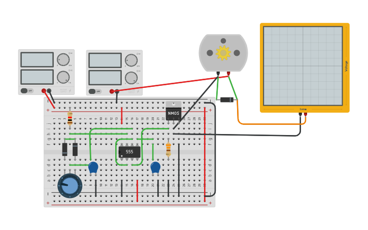 Circuit Design Pwm Controlled Electric Motor With 555 Timer Tinkercad