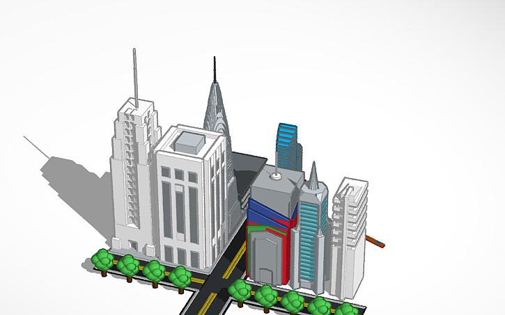 3D design Şehir Tasarımı - Tinkercad
