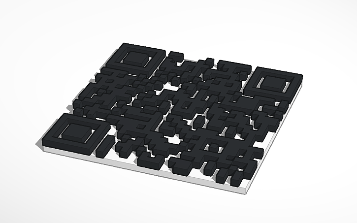 3D design qr code | Tinkercad