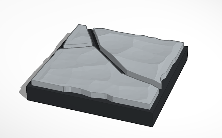 3D design floor tile - Tinkercad