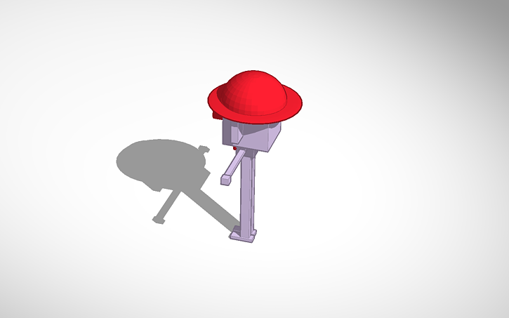 3D design Fire hydrant robot with bow | Tinkercad
