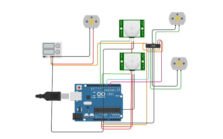 Circuit design Industrial Problem Statement | Tinkercad