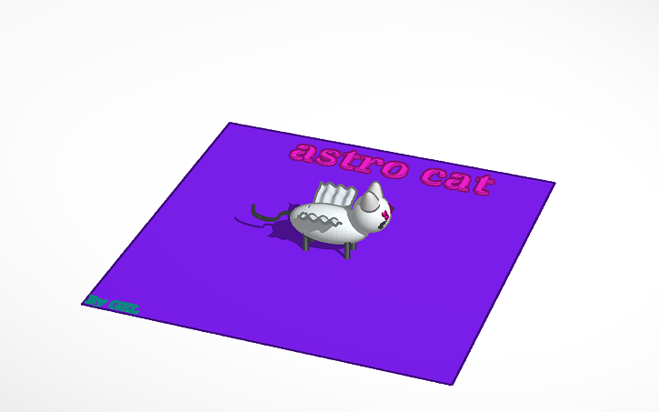 3D design Astro cat | Tinkercad