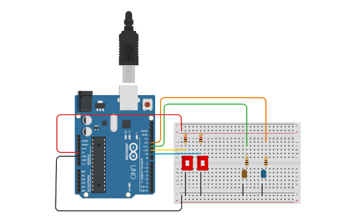 Circuit design Ejercicio Arduino | Tinkercad