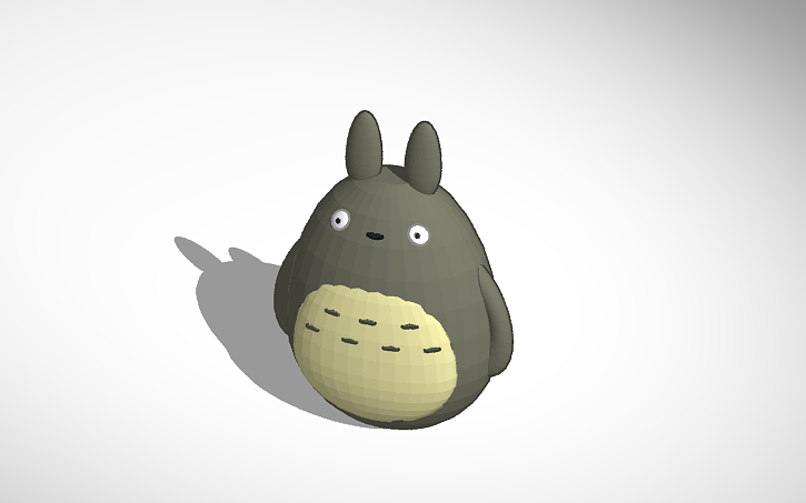 3D design Totoro - Tinkercad