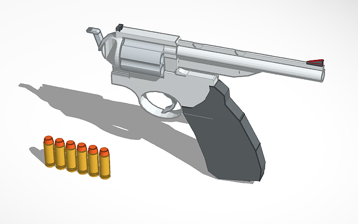 3D design the self die revolver - Tinkercad