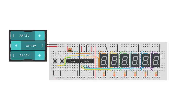 Circuit Design Memory And Display Tinkercad