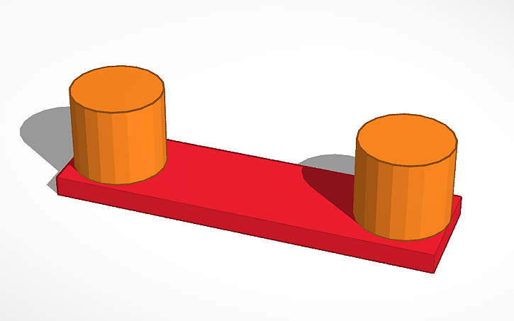 3D design field for a game or wall - Tinkercad