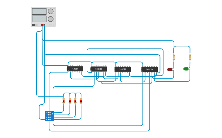 Circuit design Edge Trigger (A) | Tinkercad