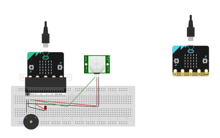 Circuit Design Micro Bit Motion Detector With Led Indicator Tinkercad