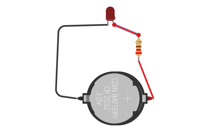 Circuit design circuits 入门1：点亮led - Tinkercad