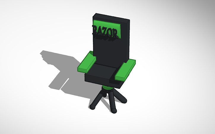 3D design Silla GAMER - Tinkercad