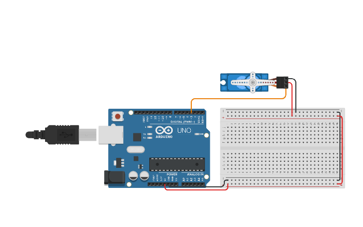 Circuit design COMP 1045 Lab 10 - Level 1 - Tinkercad