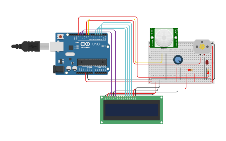 Circuit design Automatic_sanitizer_dispenser | Tinkercad