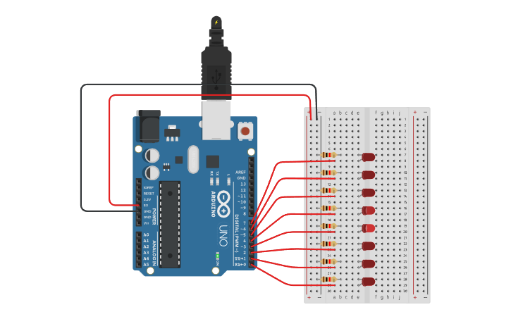 Circuit design Blink Blink - Tinkercad