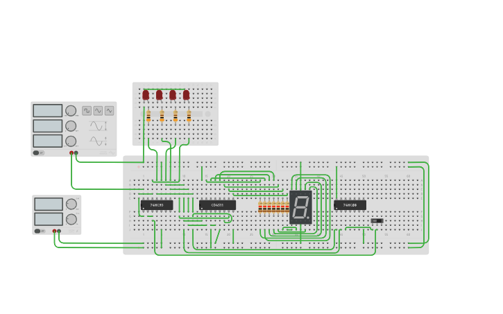 Circuit Design Binary Coded Decimal Bcd Counter To 7 Segment Display 4191