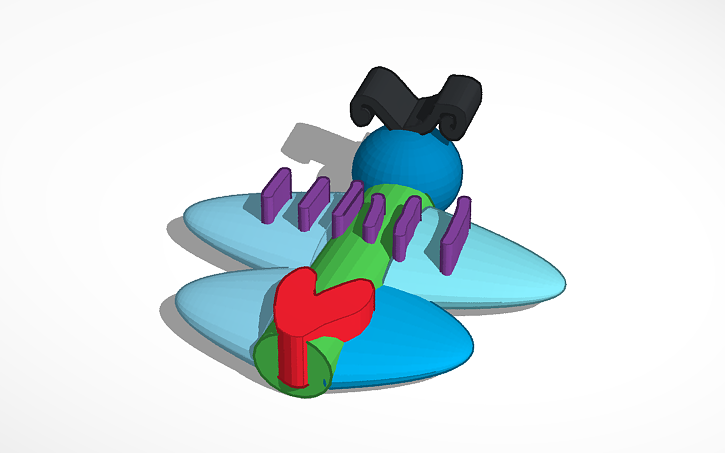 3D design butterfly | Tinkercad