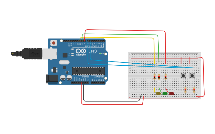 Circuit design projecto 1 - Tinkercad