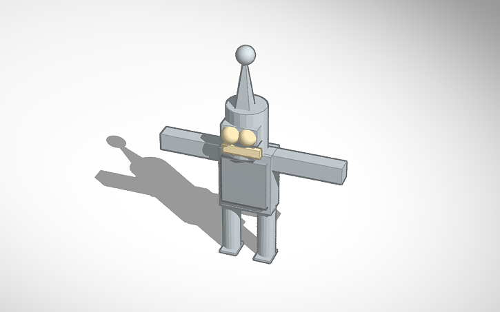 3D design badly made robot 1 | Tinkercad