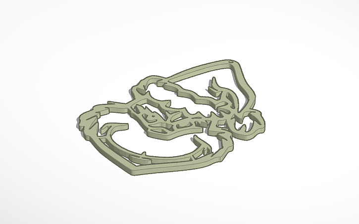 3D design GRINCH ORNAMENT - Tinkercad